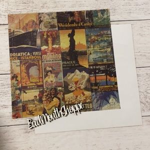 Hobby Lobby | Office | 2x12 Scrapbook Paper Lot Travel Globe Atlas Map ...